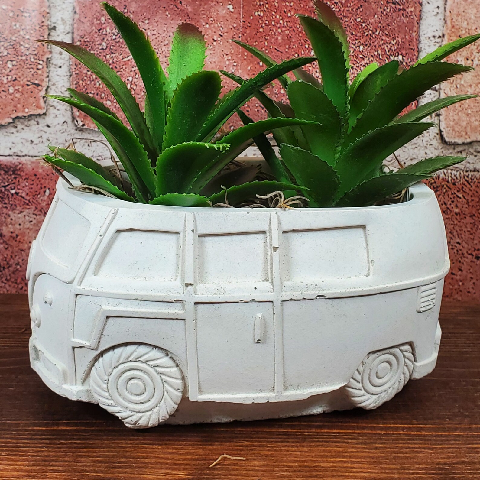 VW Bus Planter, Hippie Bus, Surfer Bus, Cement Planter Pot for ...