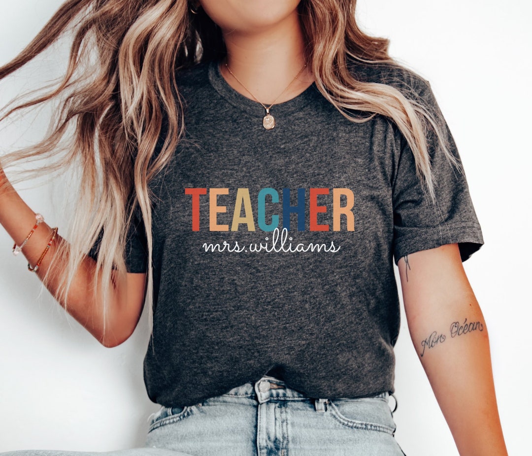 Custom Teacher Appreciation T-shirt, Personalized Educator Gift, End of ...
