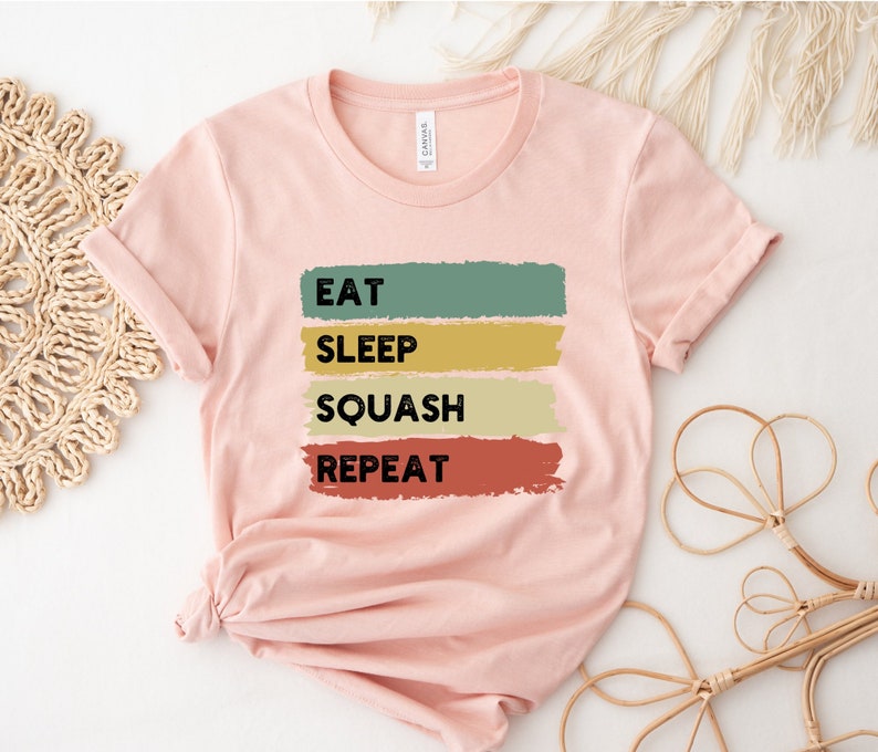Funny Eat Sleep Squash Repeat T-shirt, Mens Funny Shirt, Mens Gym Shirt ...