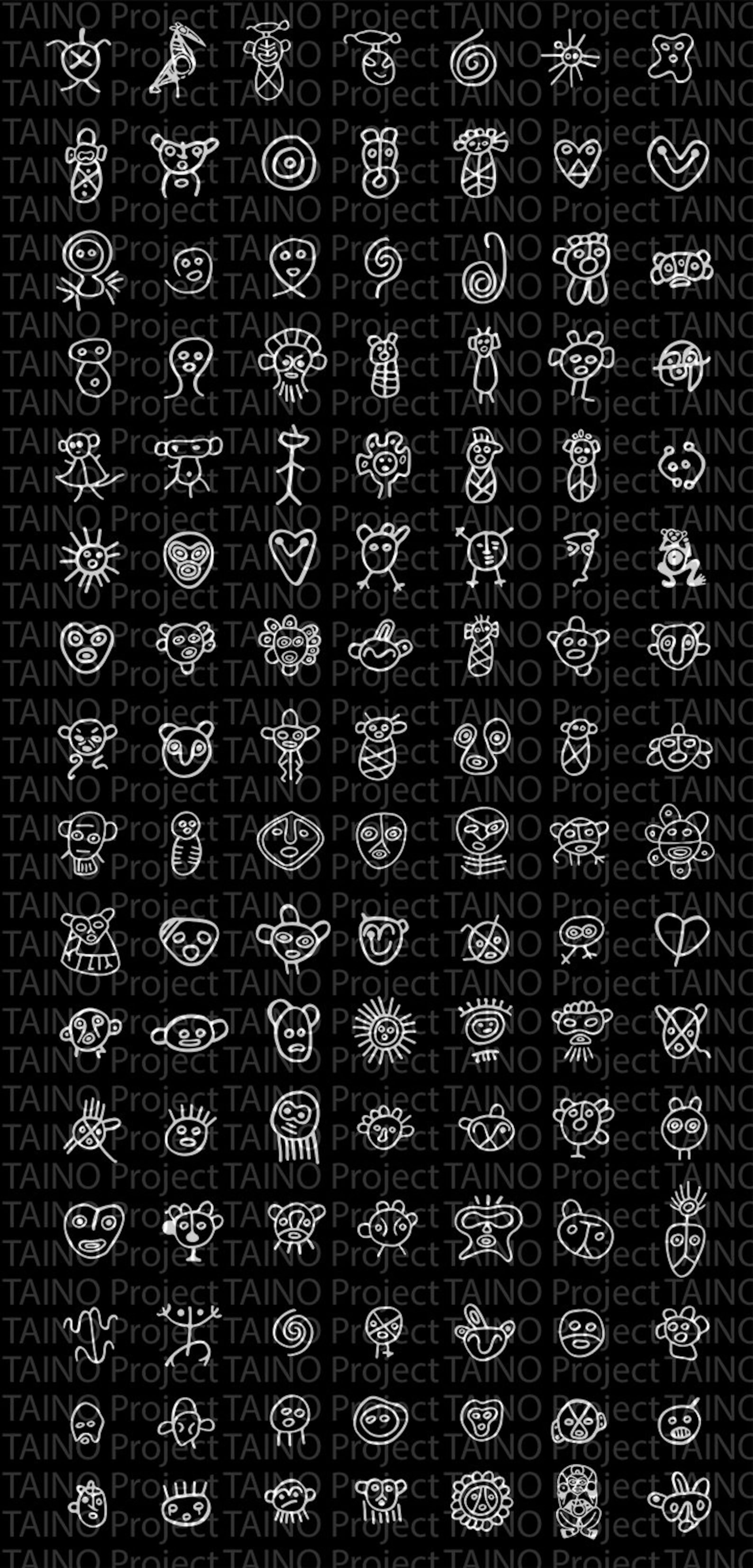 Taino Symbols - 112 Premium Vector Files - Taino, Arawak, Antilles ...