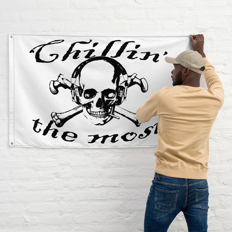 Chillin' the Most Pirate Flag - Etsy