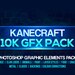 Photoshop GFX Pack Digital Overlay, Pngs, Psds, Templates, and More ...