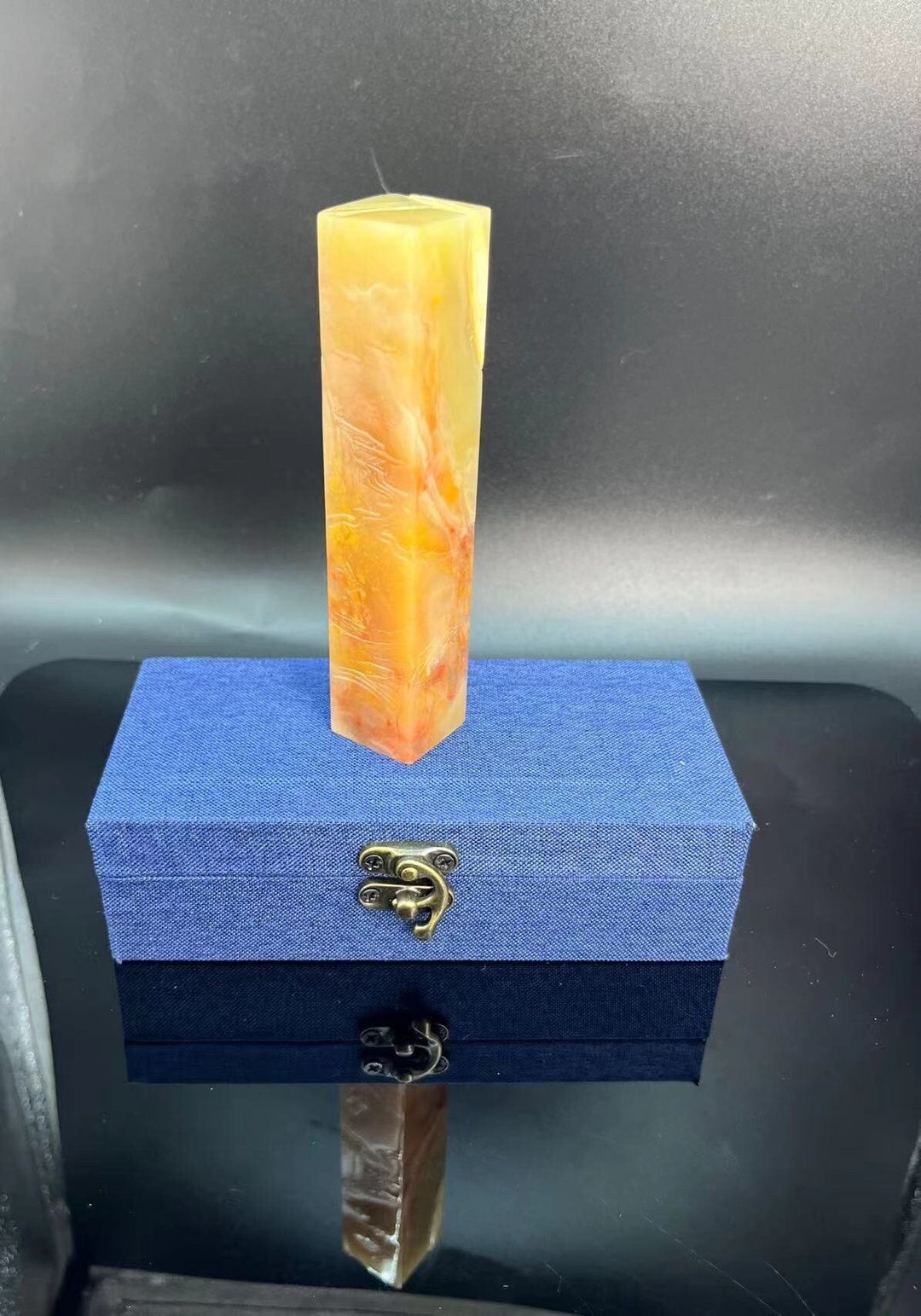 Chinese Calligraphy Seal Stone With Thin Carving Technique - Etsy
