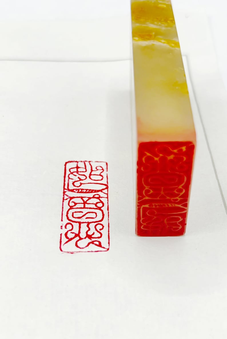 Chinese Seal Stone Engraving/hand Carved Stone Seal/traditional Chinese ...