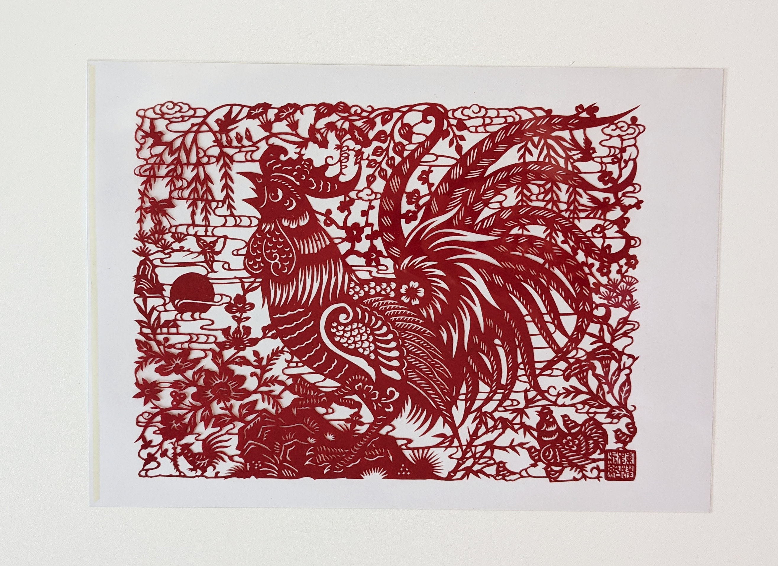 Handmade Paper Cutting Art/chinese Paper Cutting Design/wall Decor/home ...