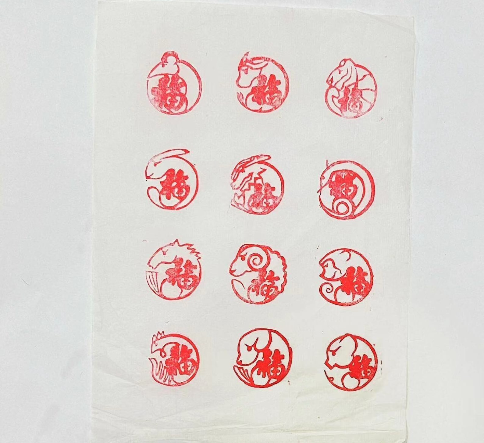 Handmade Chinese Zodiac Stone Seal, Calligraphy Art, Natural Stone - Etsy