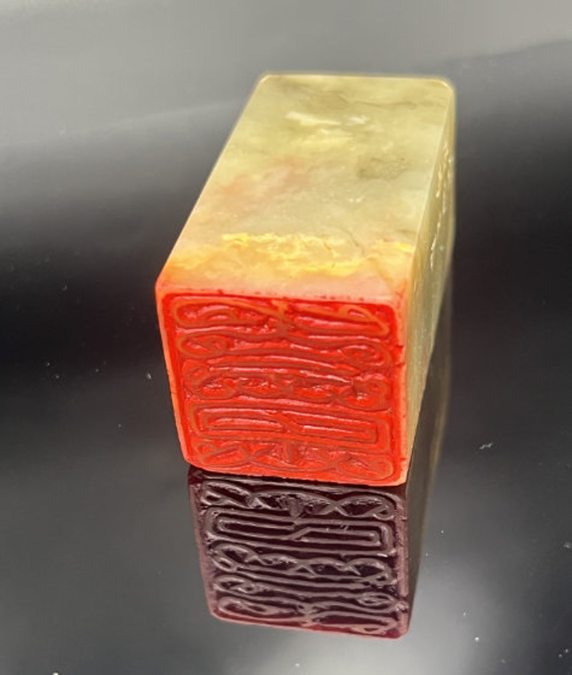 Hand Carved Chinese Seal Stone Engraving, 如意 'ru Yi' Design - Etsy