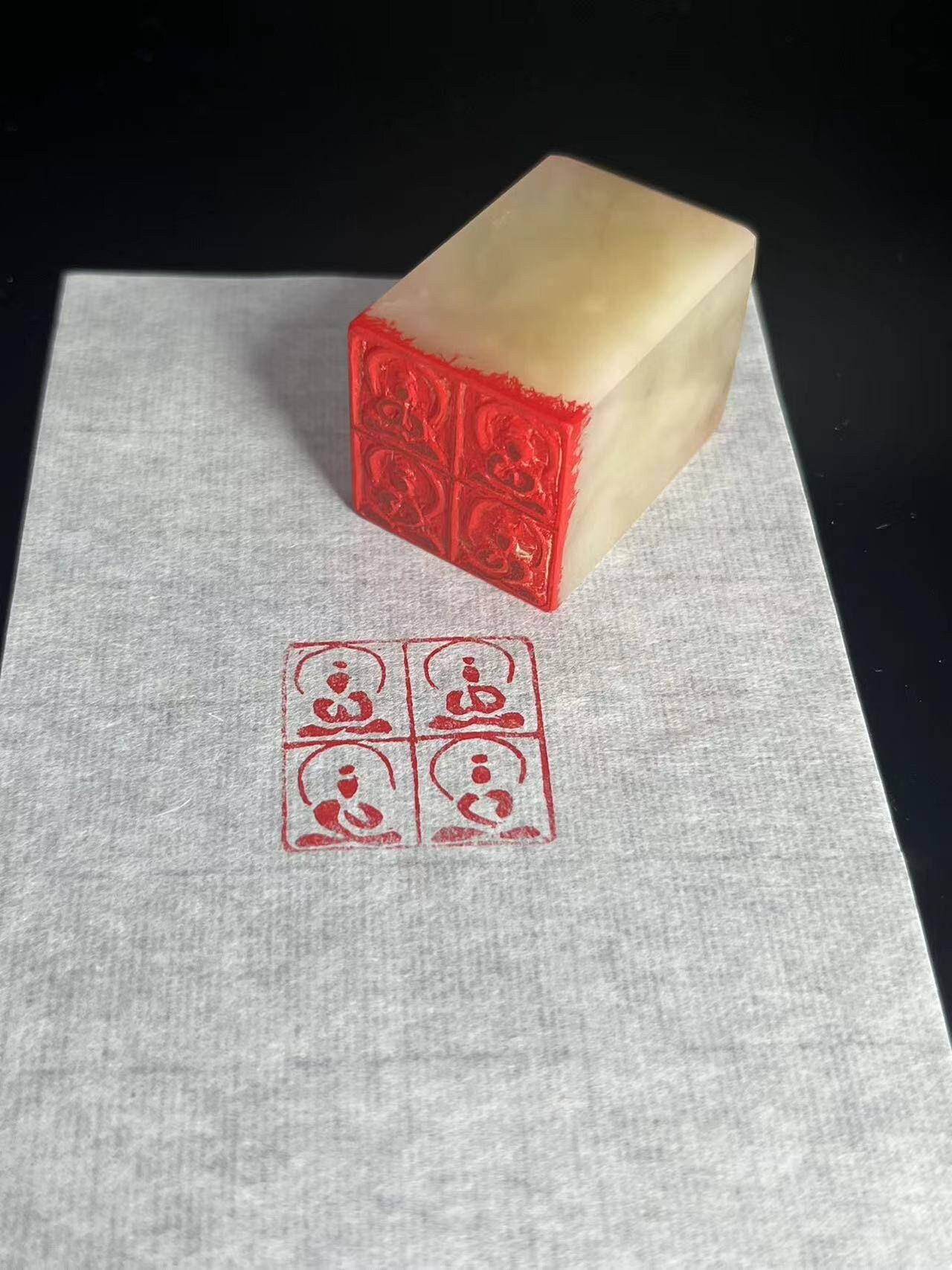 Handcrafted Buddha Statue Stone Seal: Chinese Calligraphy Art - Etsy