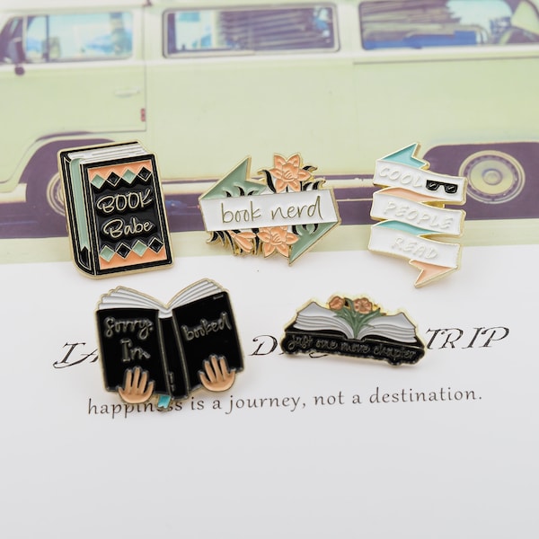 Book Pin - Etsy