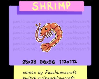 Shrimp Emote - Etsy UK