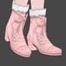 Vroid Model Assets Clothing Texture Kawaii Pastel High Heeled Boots - Etsy