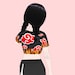 Vroid Vtuber Vrchat Model Clothing Assets 3D Crop Top Red Cloud With ...