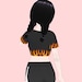 Vroid Vtuber Vrchat Model Clothing Assets 3D Crop Top Red Cloud With ...