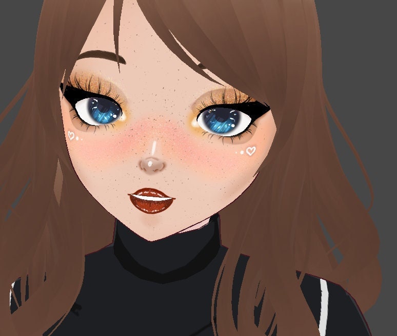 Vroid Studio 3D Vtuber Model Fall Inspired Makeup for Female - Etsy
