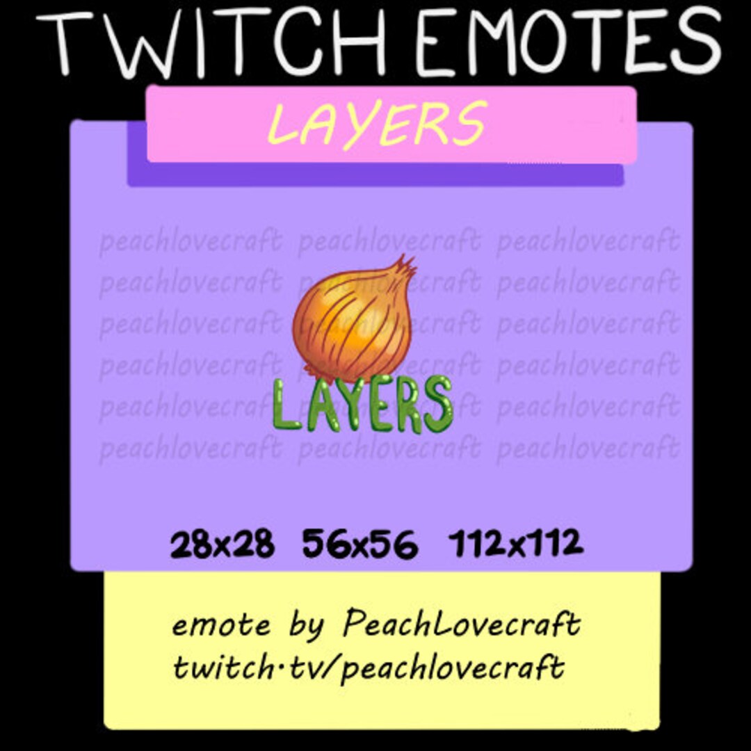 Twitch or Discord Onions Have Layers Emote - Etsy Australia