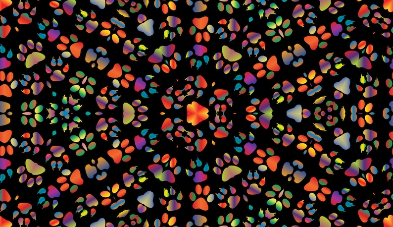 Dog Paw Paper Pattern - Etsy