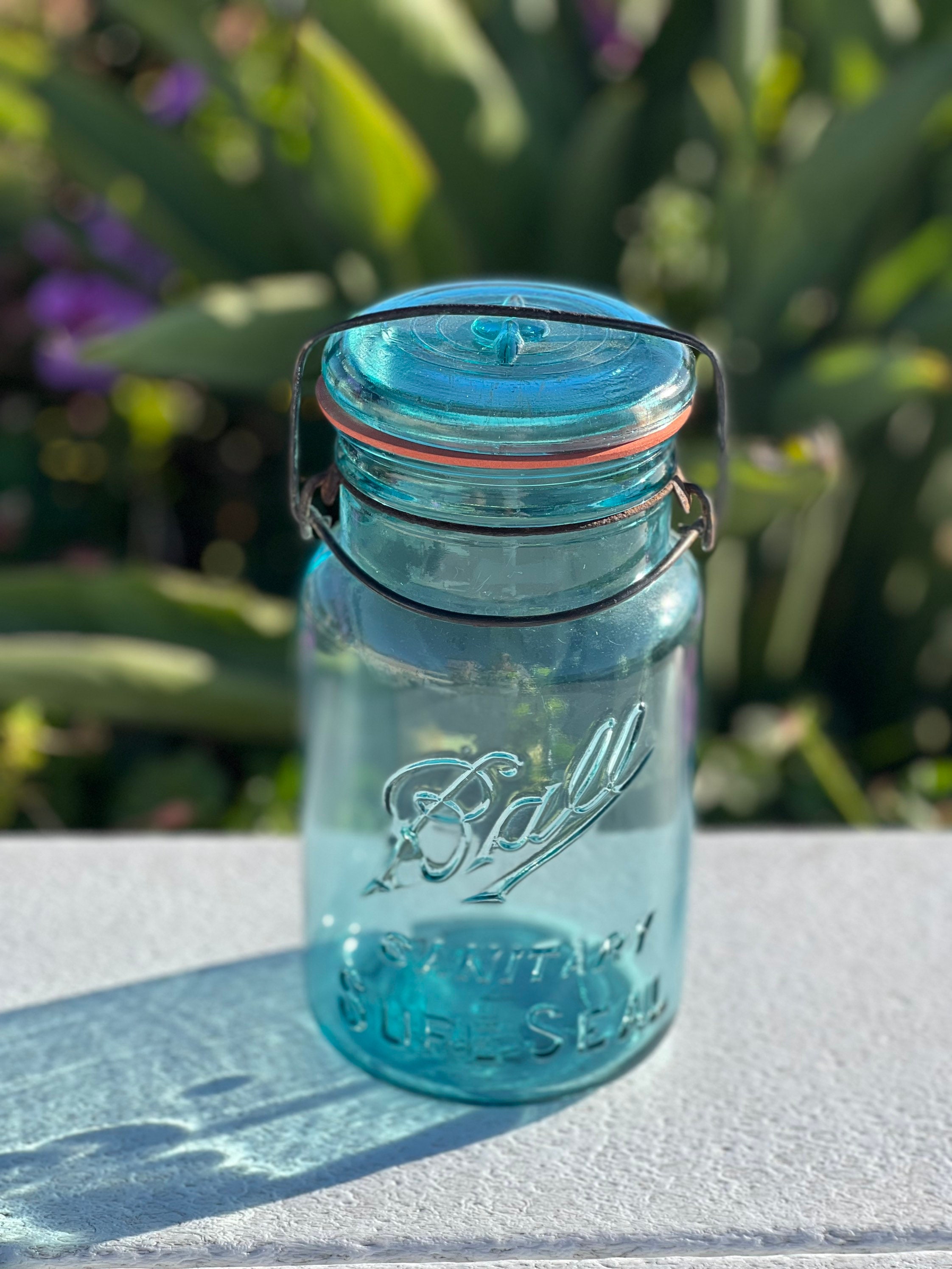 Blue Ball Jar Vintage Sanitary Sure Seal 32 Oz Rare - Etsy