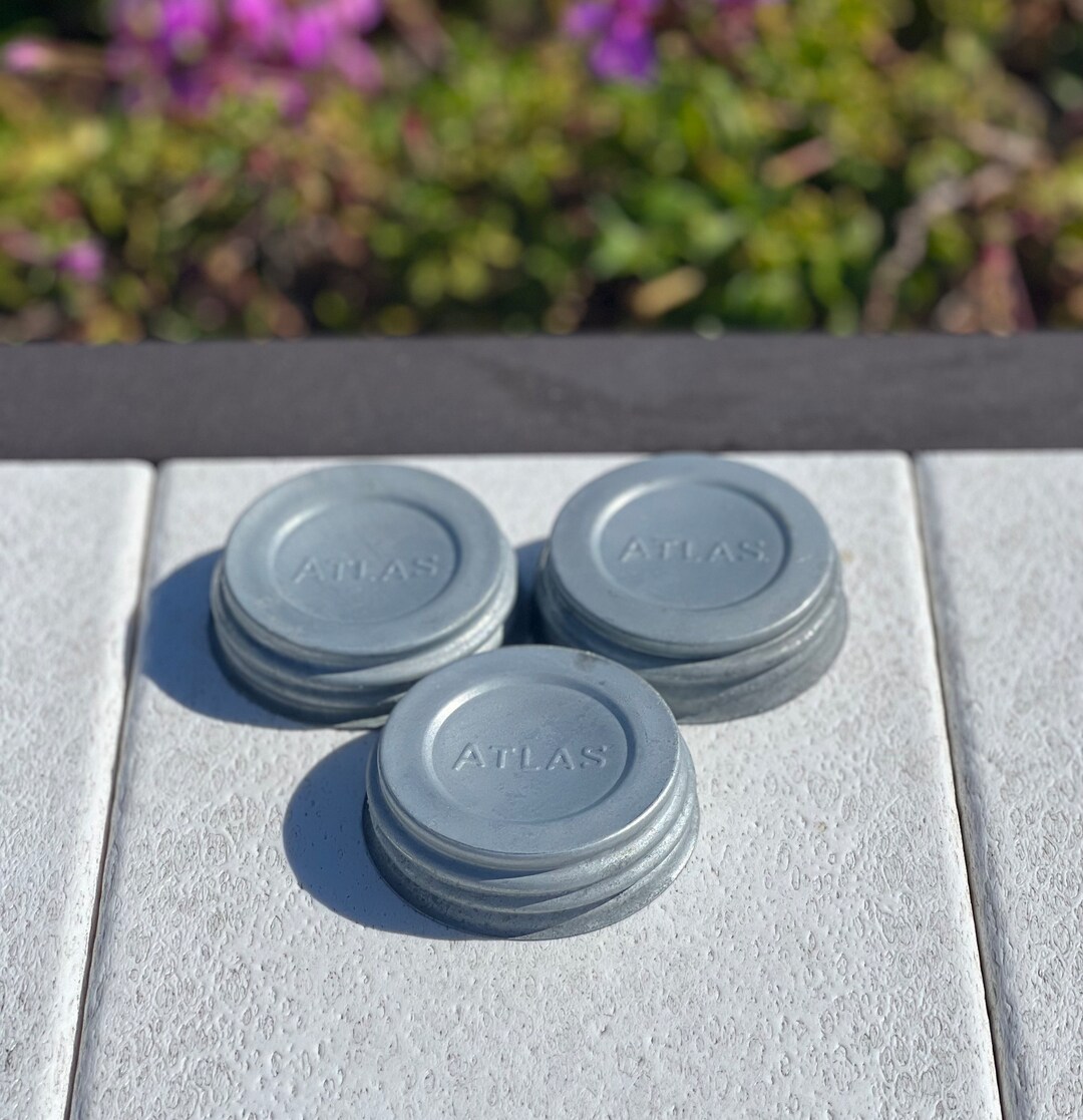 Zinc Atlas Jar Lid Great Vintage Condition Lot of 3 - Etsy