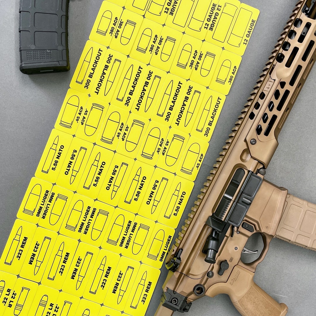 Ammo Can Rifle & Pistol Caliber Organizational Label Stickers ...