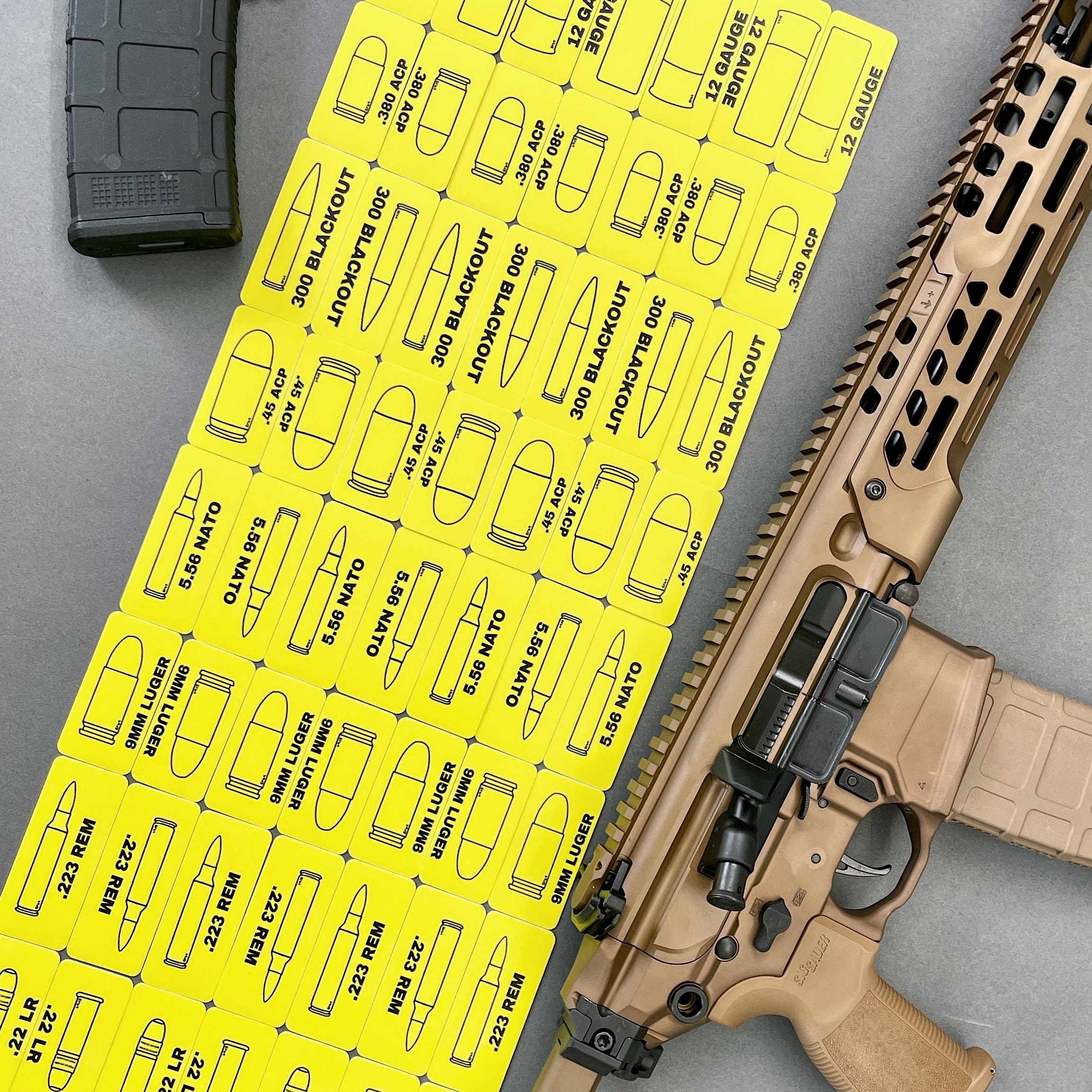 Ammo Can Rifle & Pistol Caliber Organizational Label Stickers ...