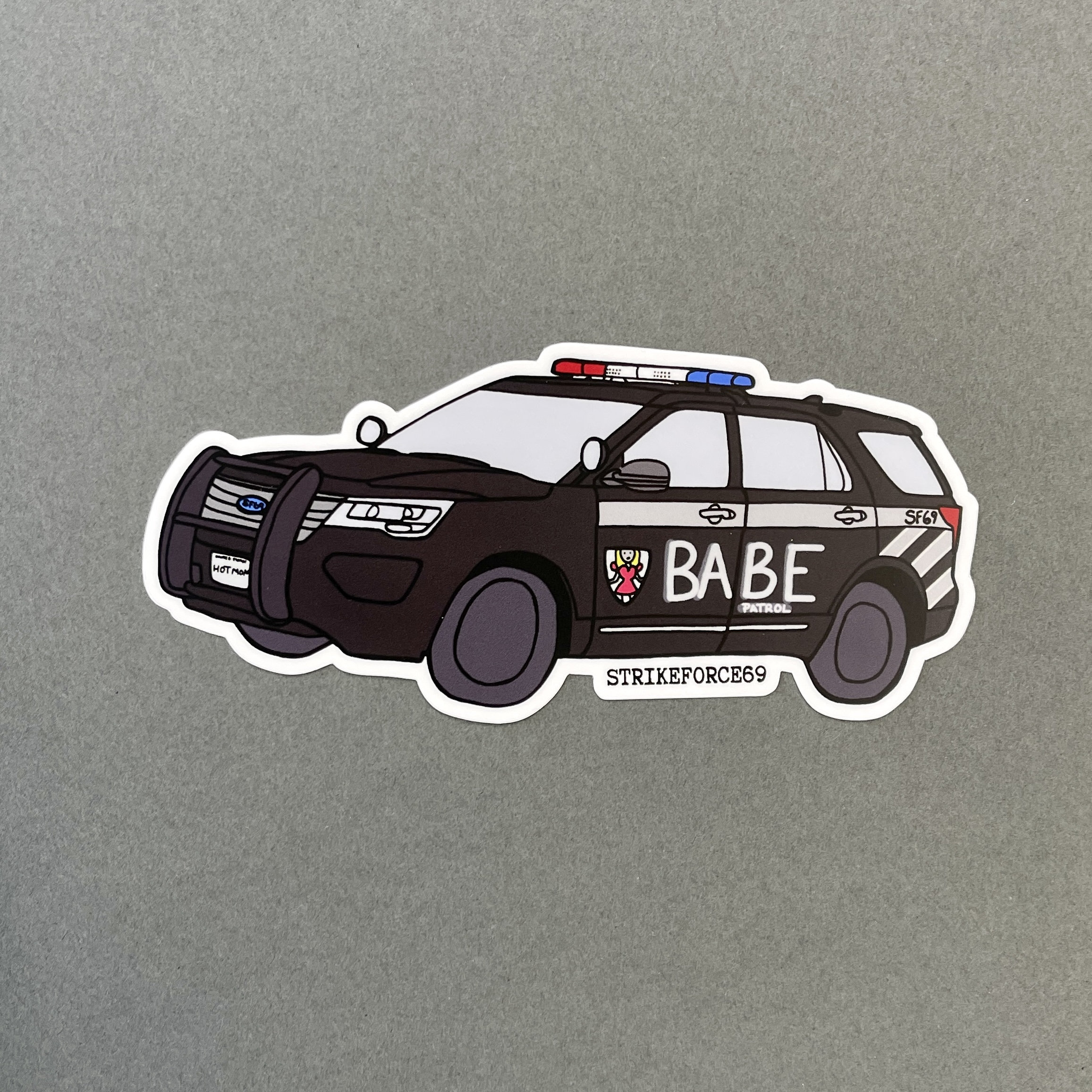 Babe Patrol Police Car Sticker Made in the USA Strikeforce69 MILF ...