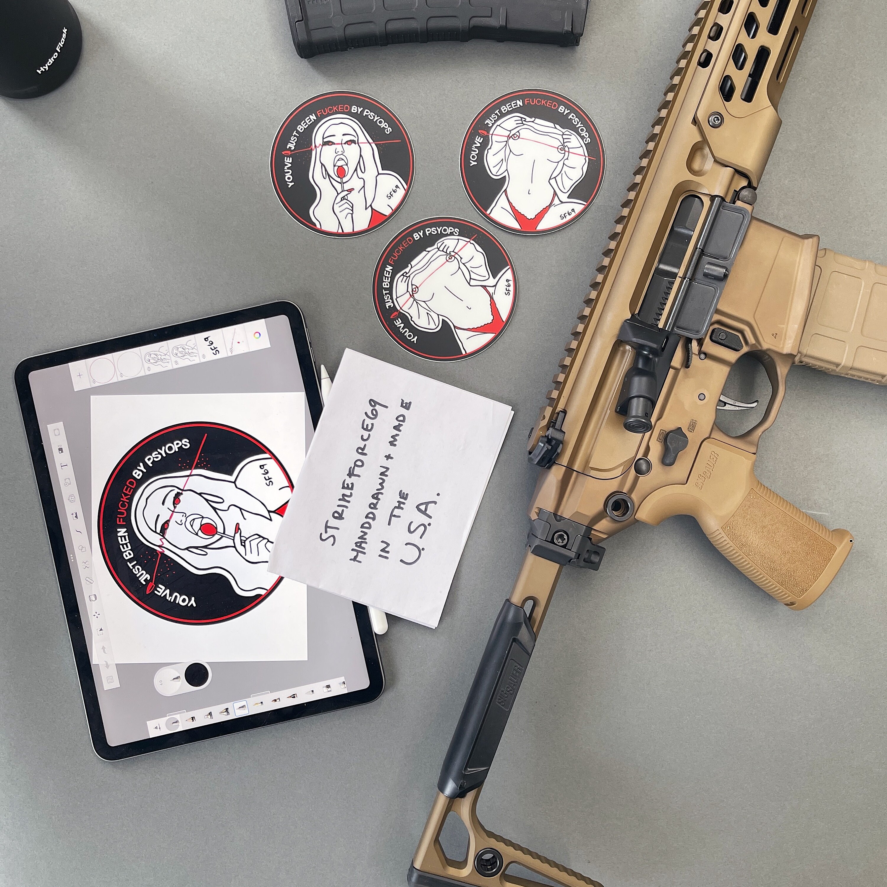 Psychological Warfare Tactical Sticker | You've Just Been Fucked by ...