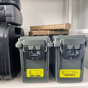 Ammo Can Rifle & Pistol Caliber Organizational Label Stickers ...