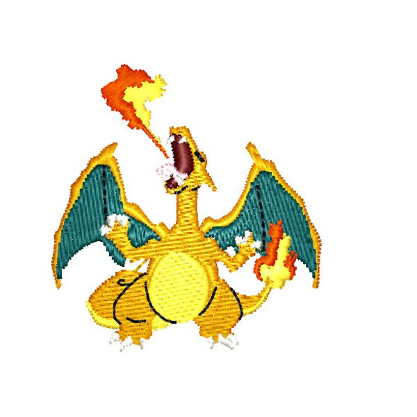 Charizard Embroidery - Etsy