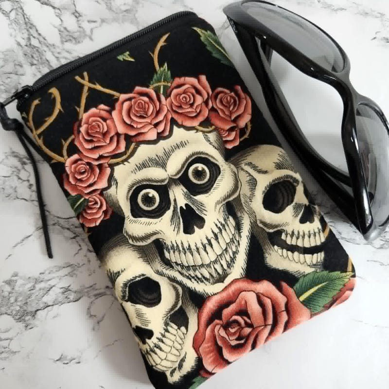 Goth Padded Pouch - Etsy