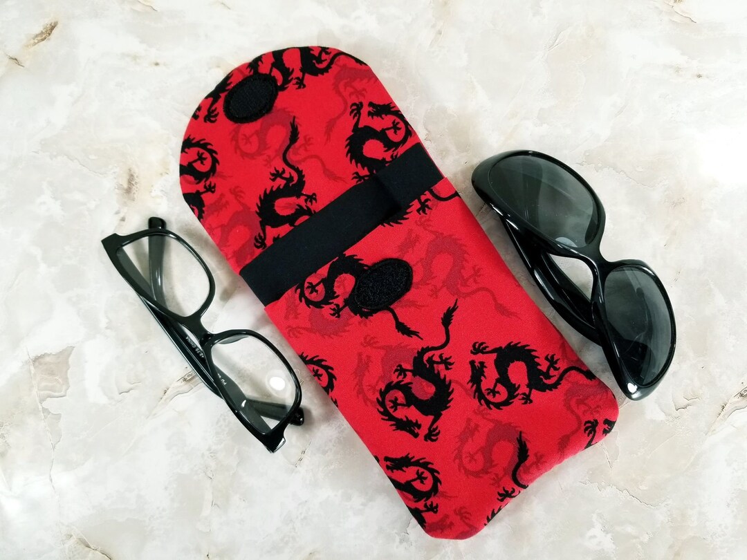 Double Eyeglasses Case For Your Hearts Delight Red Etsy