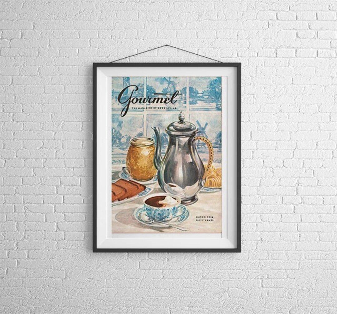 A3 DIGITAL File PDF,PNG Food Art Kitchen Poster Art Prints Foodie Wall ...