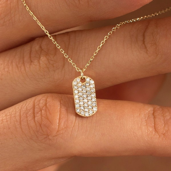 Dog Tags Necklace Women - Etsy