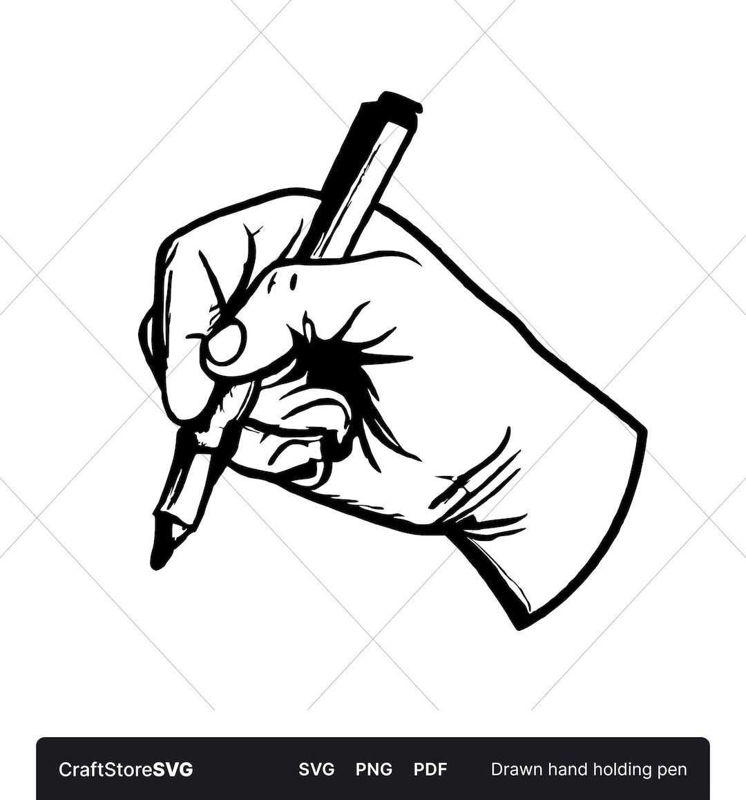 Drawn Hand Holding Pen SVG – premium Drawn Vector SVG - Etsy
