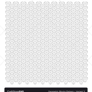 Geometric Blocks Pattern SVG – Tileable Design – Instant Download - Etsy