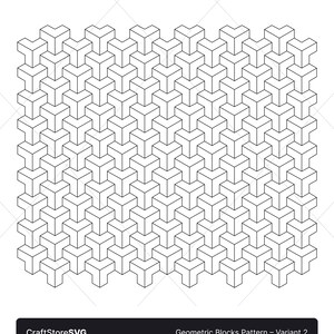 Geometric Blocks Pattern SVG Tileable Design Instant Download - Etsy