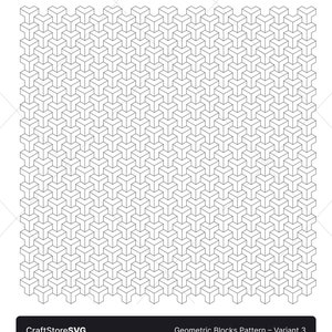 Geometric Blocks Pattern SVG Tileable Design Instant Download - Etsy