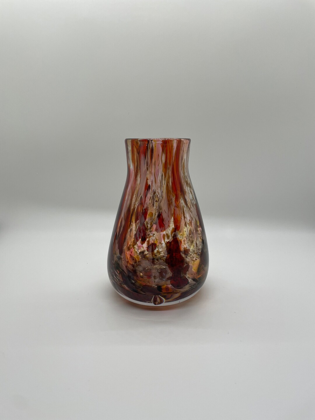 Red Turtle Shell Glass Vase - Etsy