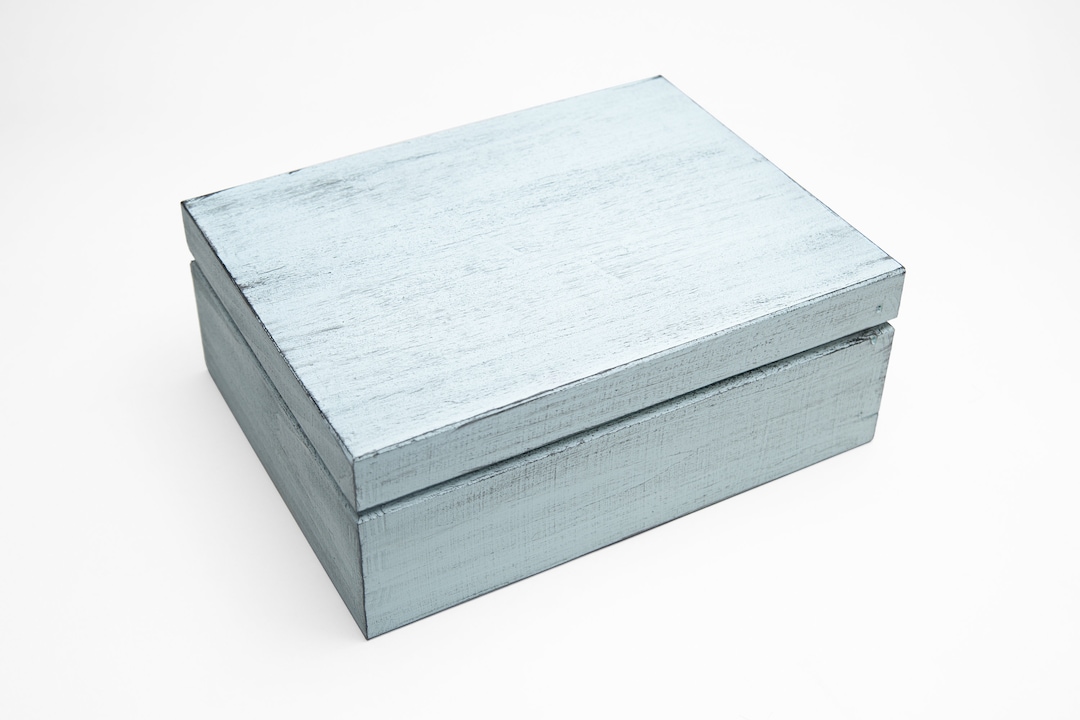 Light Blue Tea Box , Blue Tea Bags Storage Box, Bathroom Storage , Box ...