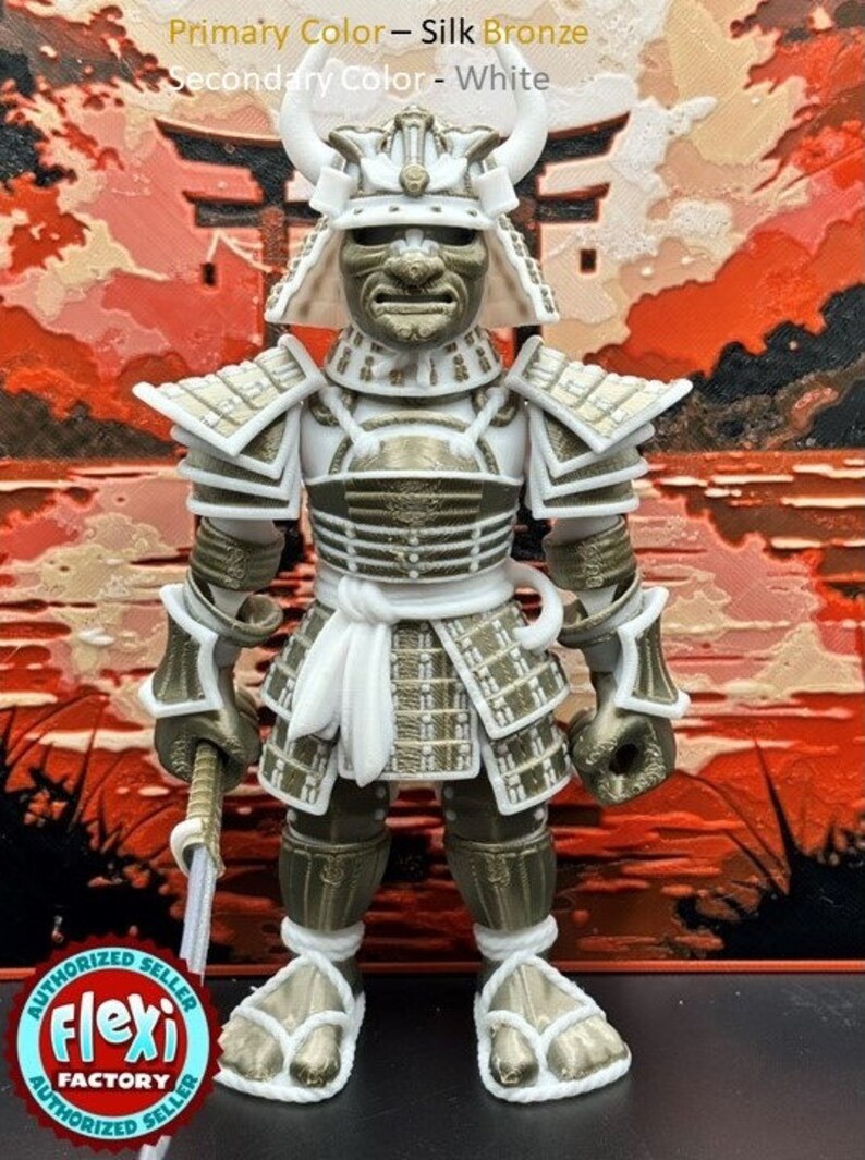 Articulating 3D Printed Samurai - Etsy