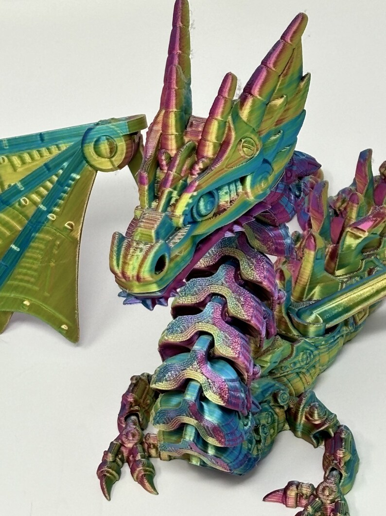 Articulating 3D Printed Mech Dragon - Etsy
