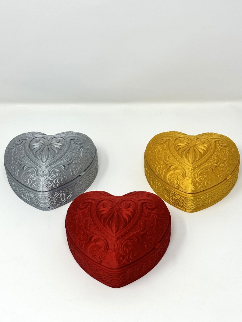 Valentines Heart Shaped Box 3D Printed - Etsy