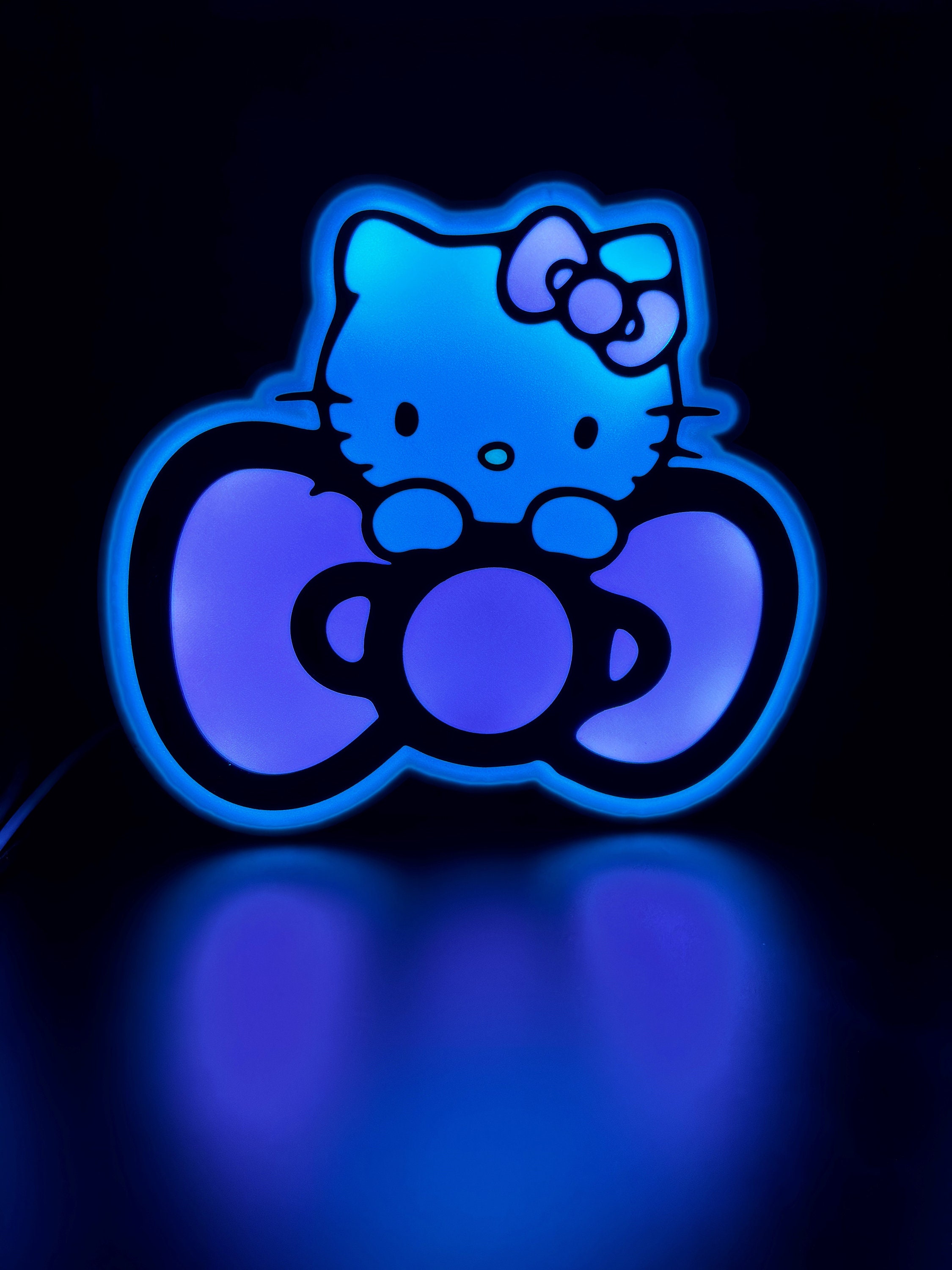3D Printed Hello Kitty Light Box With LED Lights Pre-installed - Etsy