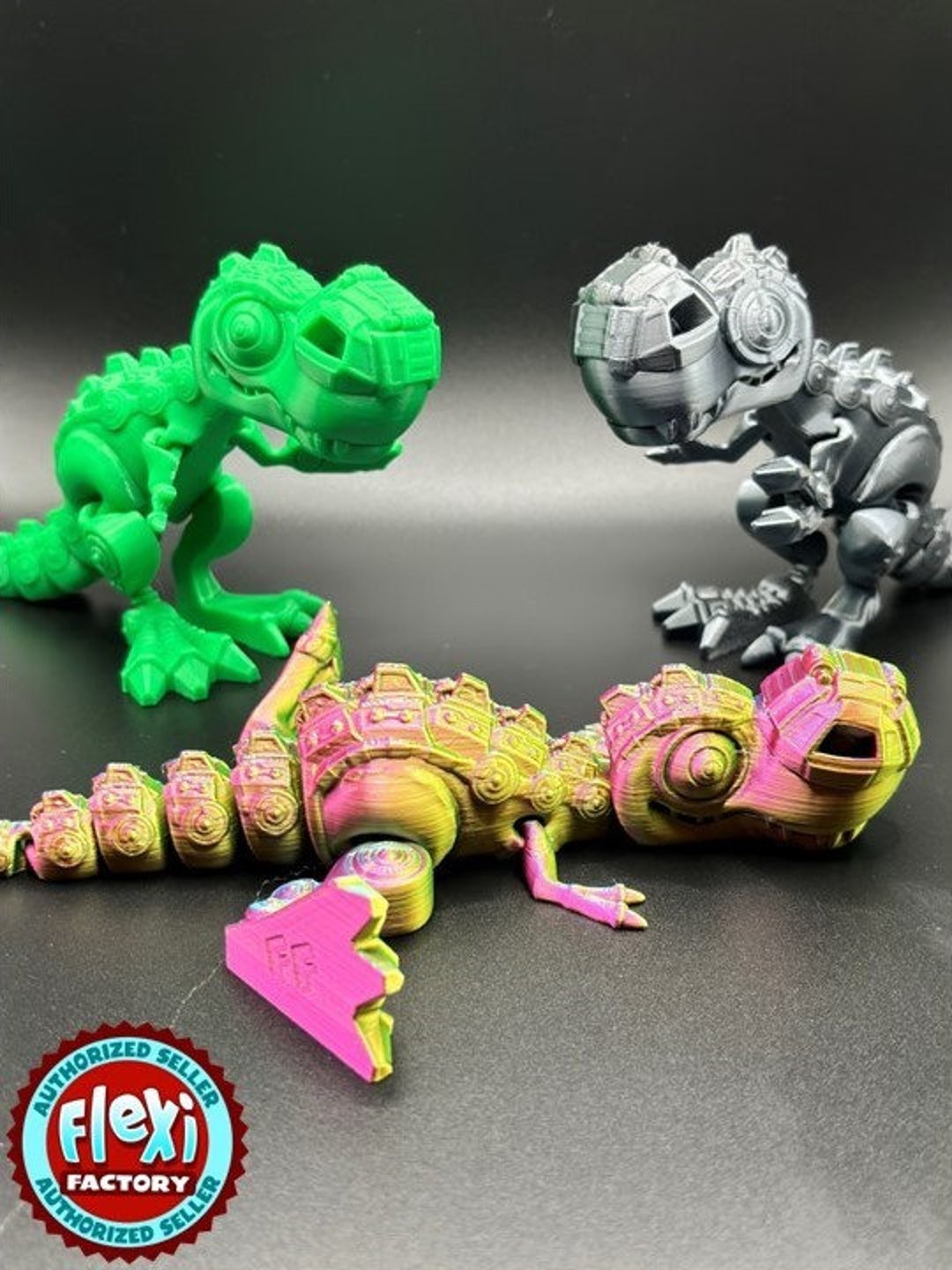 Articulating 3D Printed Cyborg T-rex - Etsy