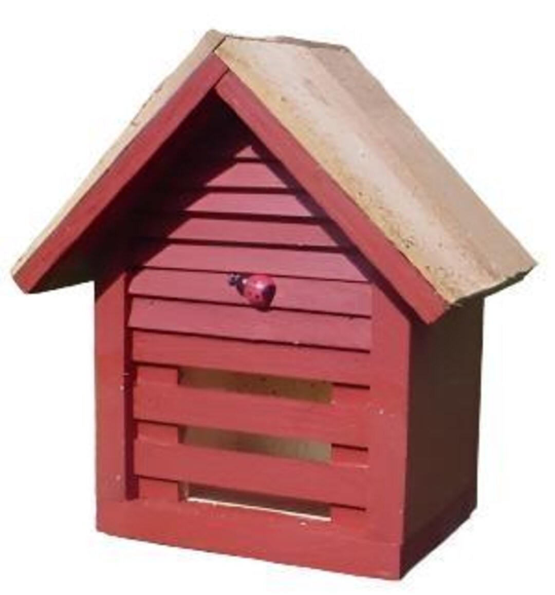 Homestead Ladybug House (rancho Red), 10", Bird Houses by Mark, Made in ...