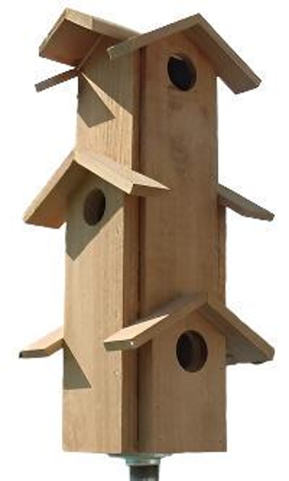 Tower Bird House Condo, 25" Tall, Nesting Box, Bird Houses by Mark ...