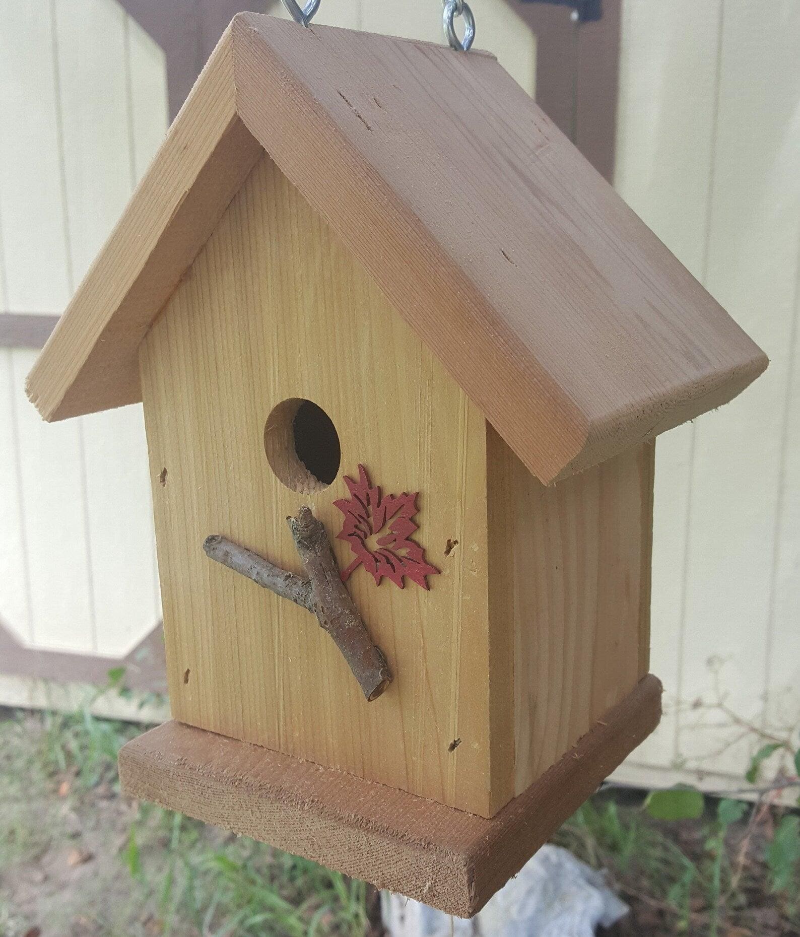 Cedar Wren House, 8", Nesting Box, Bird Houses by Mark, Made in USA - Etsy