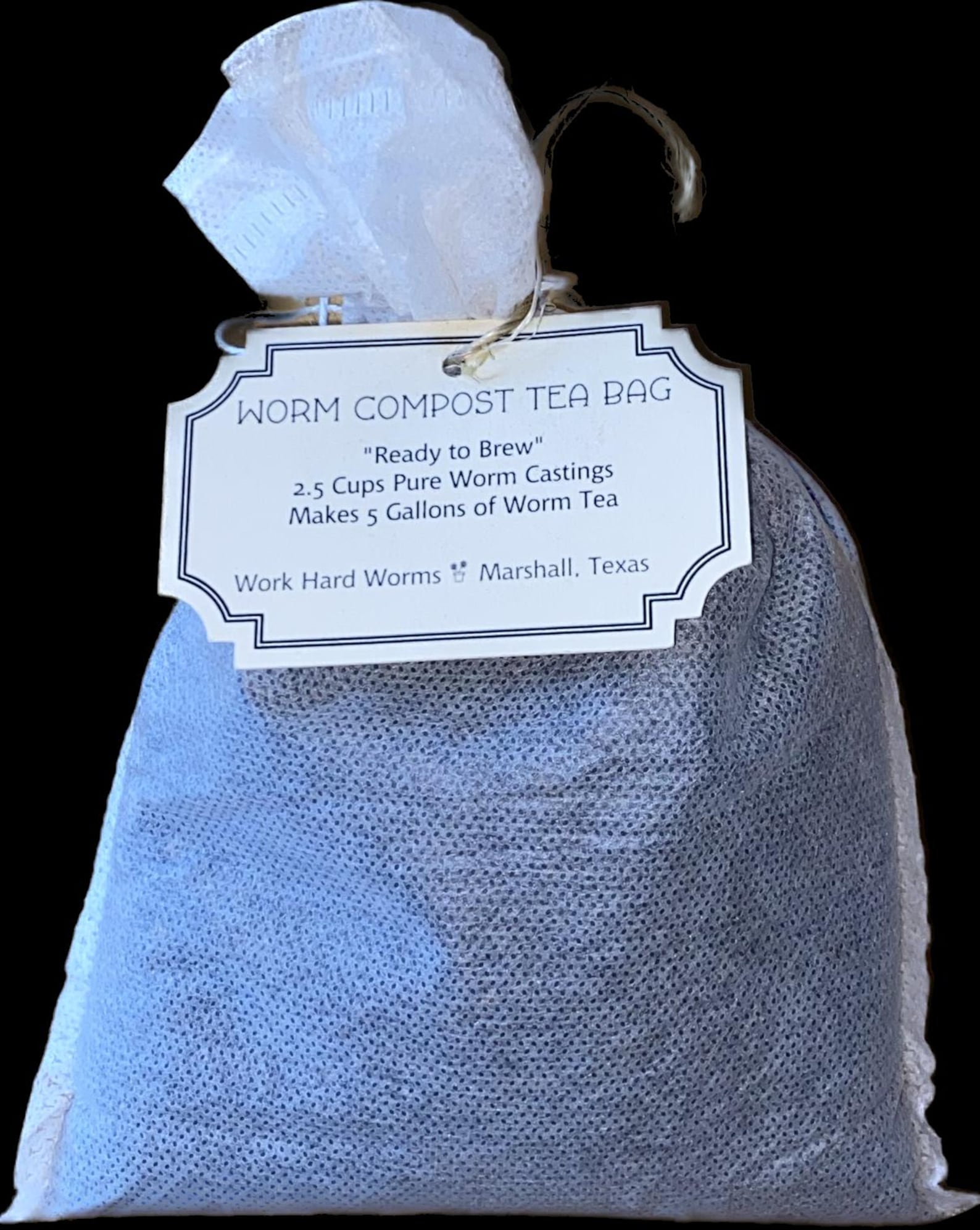 Worm Compost Tea Bags, 2.5-cups, 1/3/6 Bags, "ready to Brew", Makes 5 ...