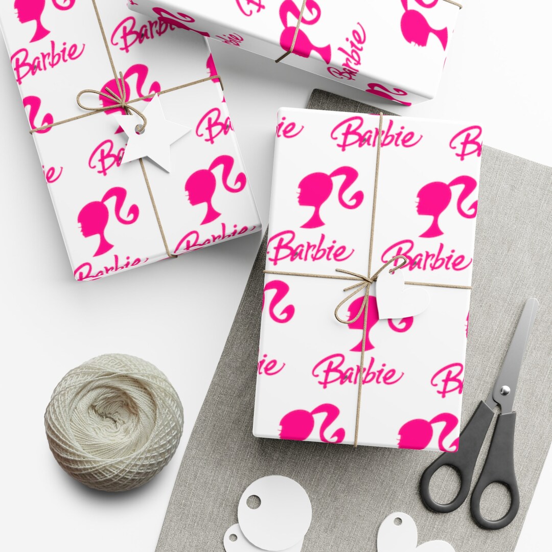 Barbie Logo Wrapping Paper Barbie Silhouette Gift Wrap - Etsy