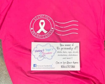 Stamp Out Breast Cancer Svg - Etsy