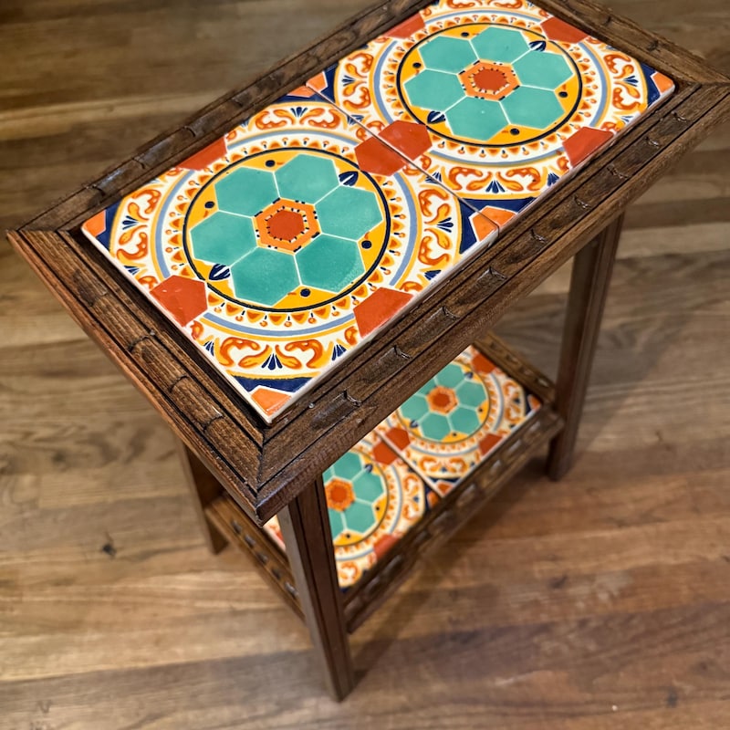 Mexican Style Tiles Table - Etsy